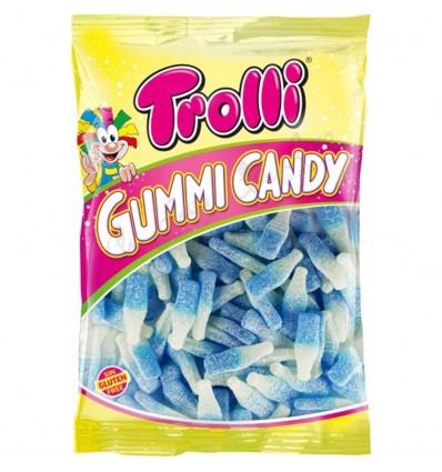 Trolli 1kg blue cola bottles Jelly mini-cups sugar Jellybeans Candies ...