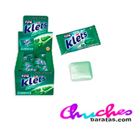 Klet's chlorophyll Sugarless gum Chewing gums Candies - Chuches Baratas